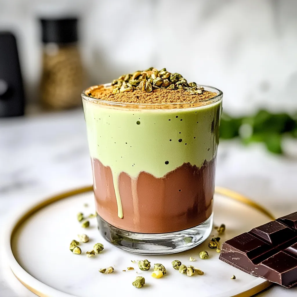 Indulge in ICED DUBAI CHOCOLATE MATCHA Starbucks Copycat